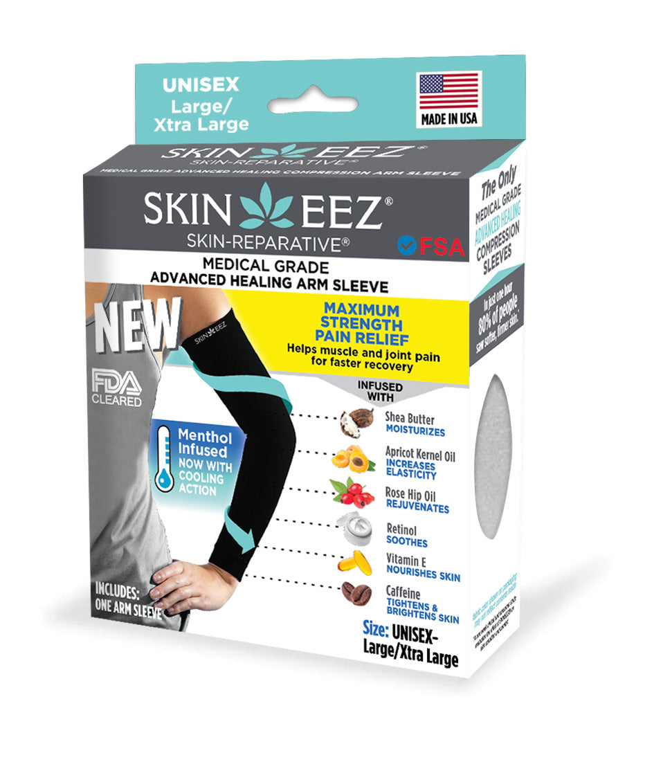 Compression Arm Sleeve Menthol Medical Grade Moderate – Skineez®