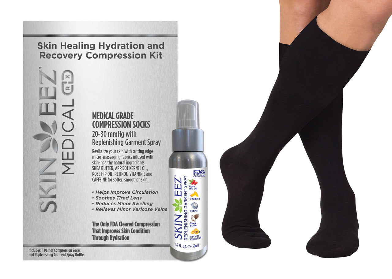 Skineez Hydration and Recovery Medical Compression Kit 20-30 mmHg and ...