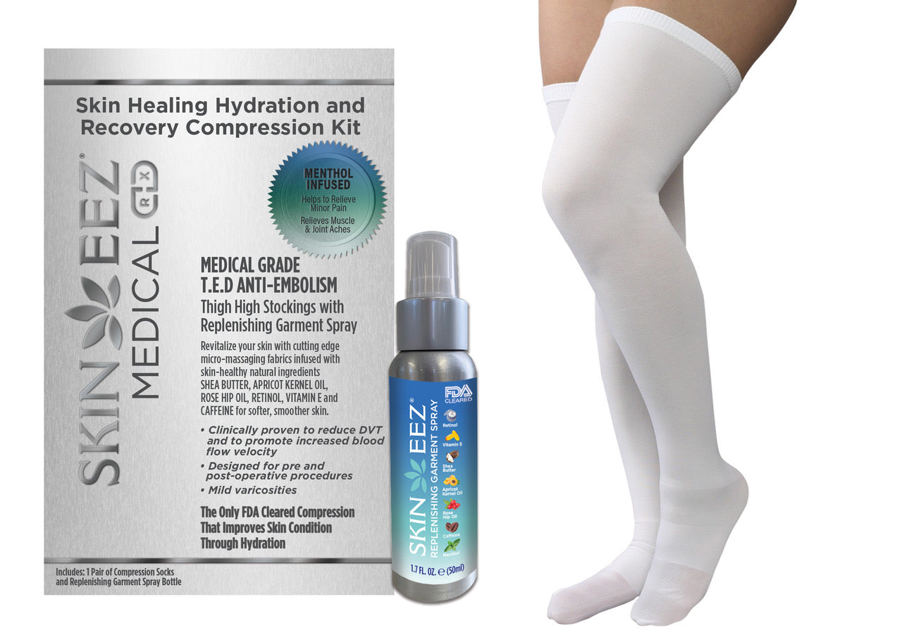 Skineez Hydration and Recovery Menthol Medical Compression Kit T.E.D A ...