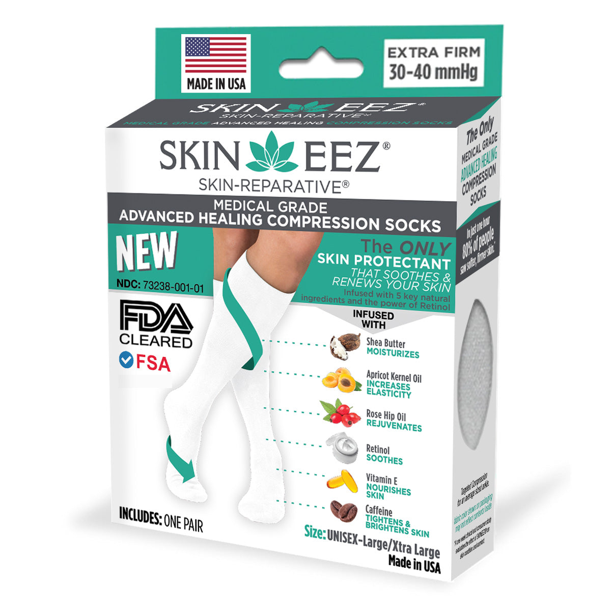 Compression Socks (30-40mmHg) (EXTRA FIRM) Advanced Healing – Skineez®